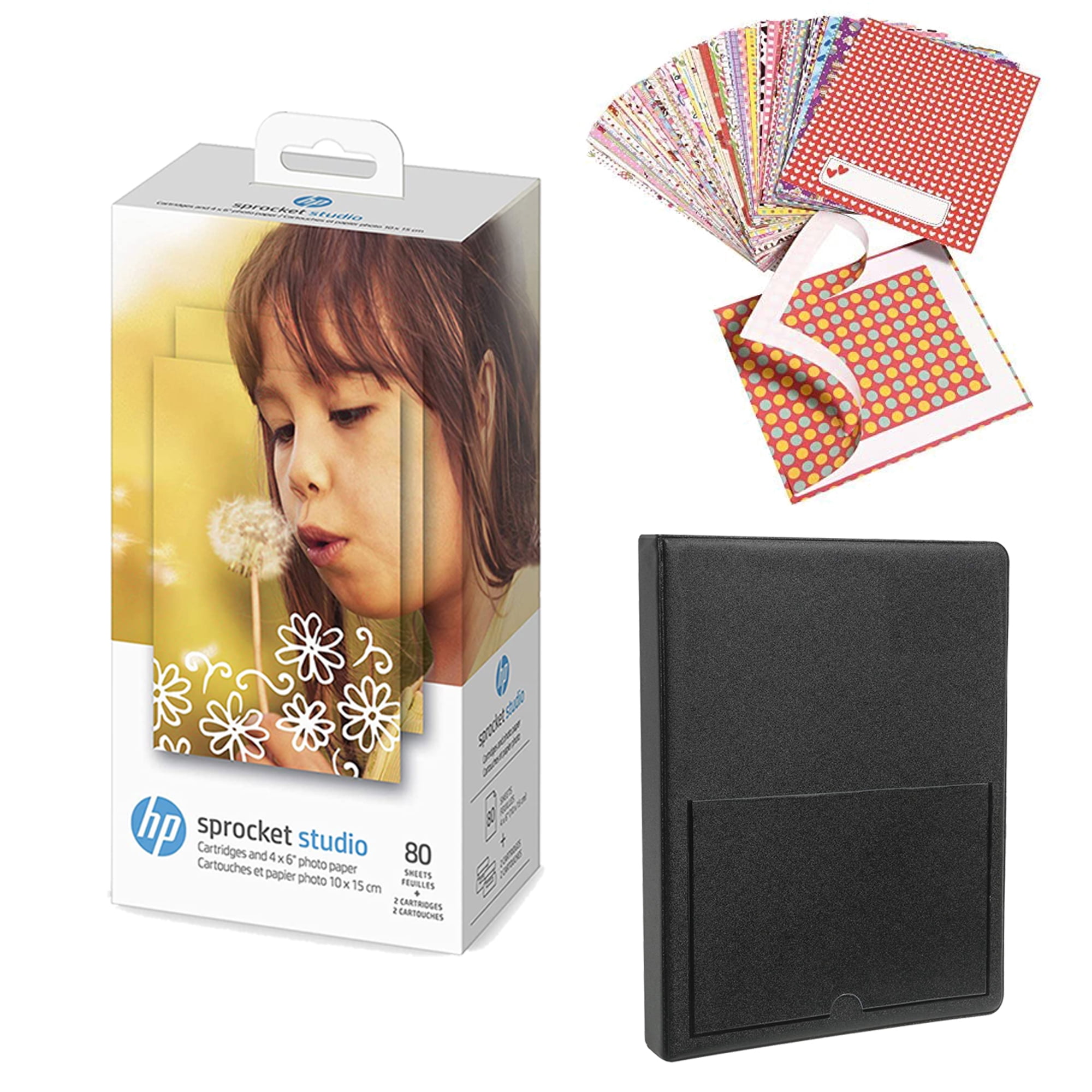 HP Sprocket Studio 4x6" Photo Paper & Cartridges (80 Sheets - 2 ...