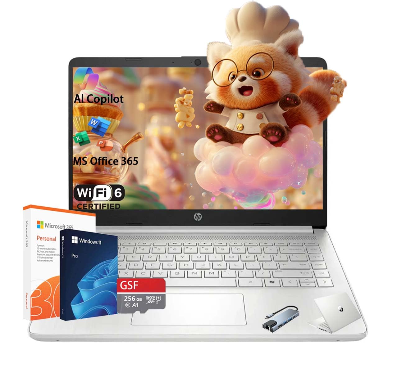 HP Stream 14 Business Student Laptop, Windows 11 Pro, Intel Quad Core ...