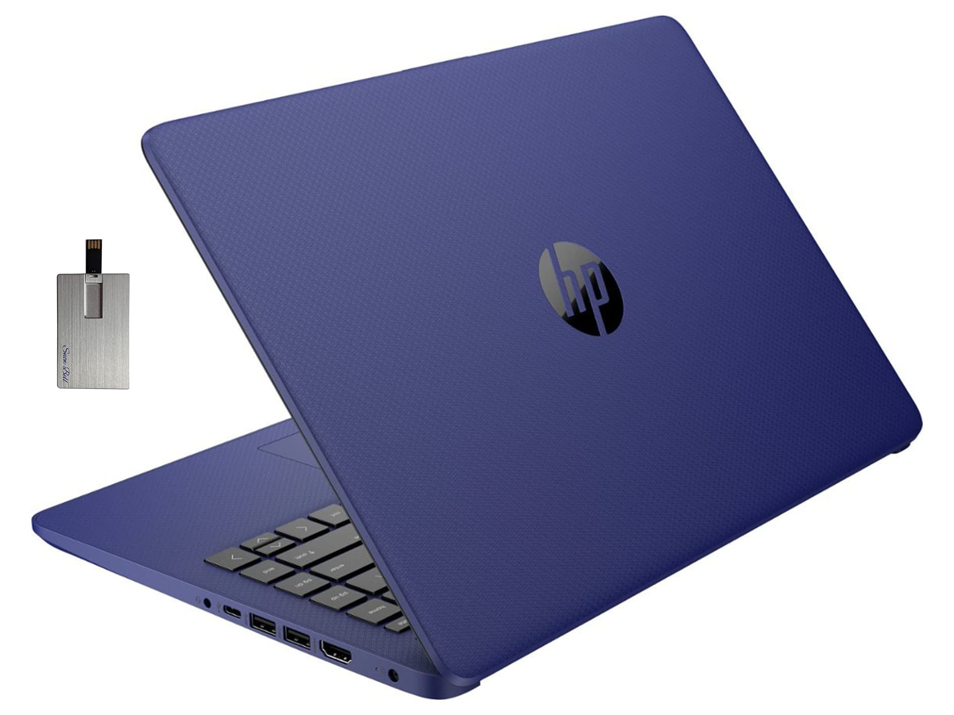 HP Stream 14" HD BrightView Laptop, Intel Celeron N4120 Processor, 16GB ...