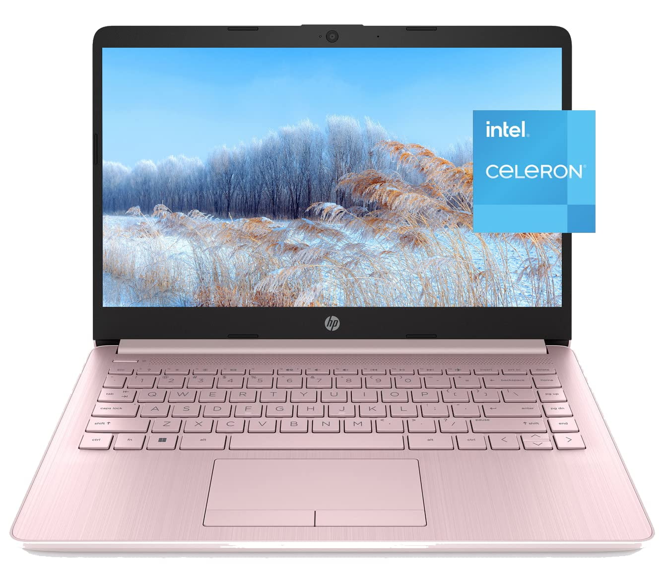 HP Stream 14" HD Laptop, Intel Celeron 2-Core Processor, 8GB DDR4 RAM ...