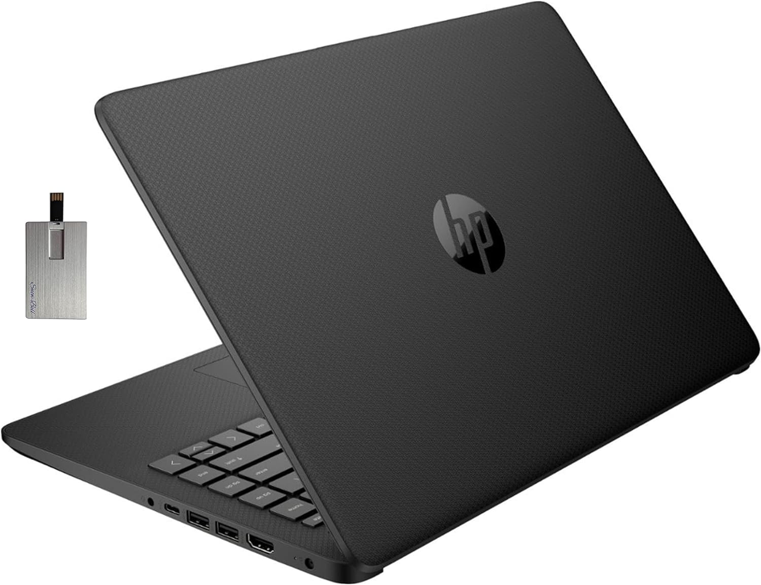 "HP Stream 14"" HD SVA Laptop, Intel Celeron N4000, 4GB RAM, 64GB eMMC ...