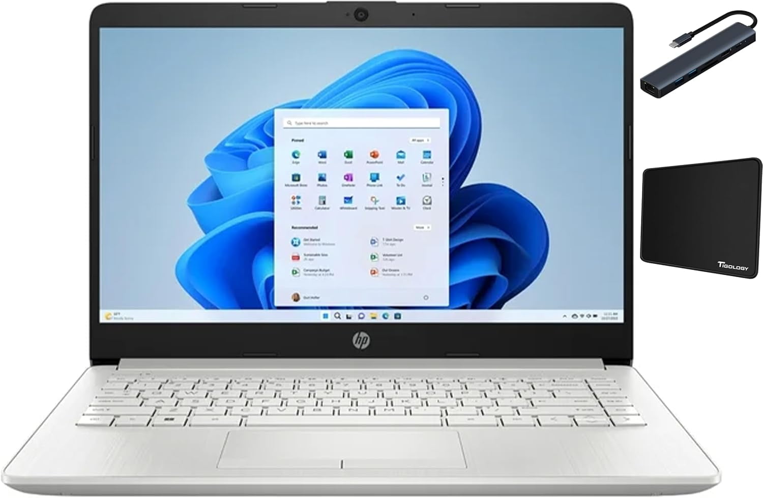 HP Stream 14'' HD Laptop, Intel Celeron N4120 Processor, 4GB RAM, 64GB ...