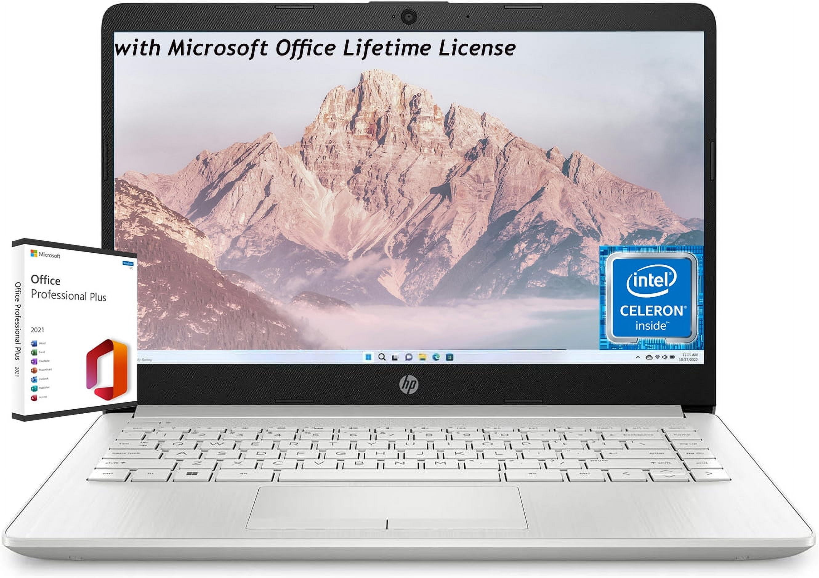 HP Stream 14" HD Laptop, Intel Quad-Core Processor, 8GB RAM, 64GB eMMC ...