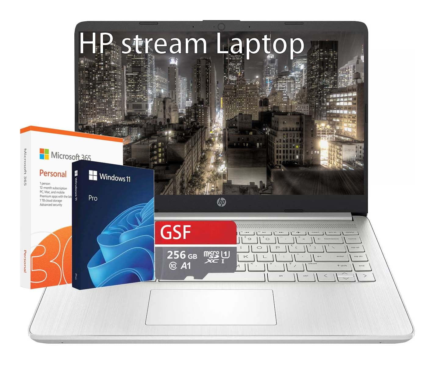HP Stream 14 Inch Laptop Student Business, Windows 11 Pro, Microsoft ...