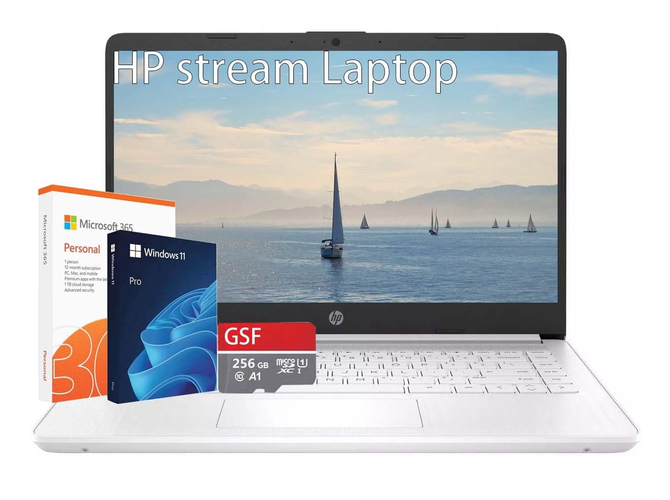 HP Stream 14 Inch Laptop Student Business, Windows 11 Pro, Microsoft ...