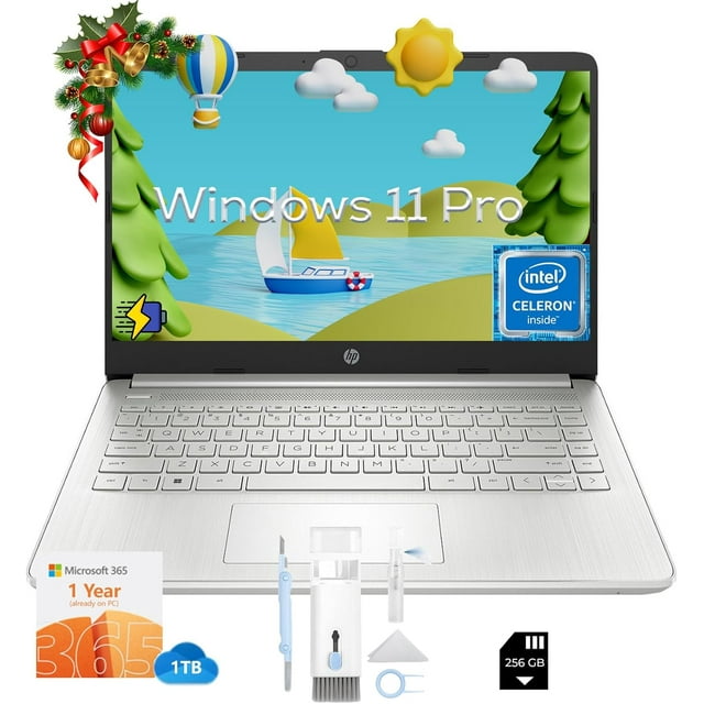 HP Stream 14" Laptop for Student Business, Intel Quad-Core N4120, 16GB ...