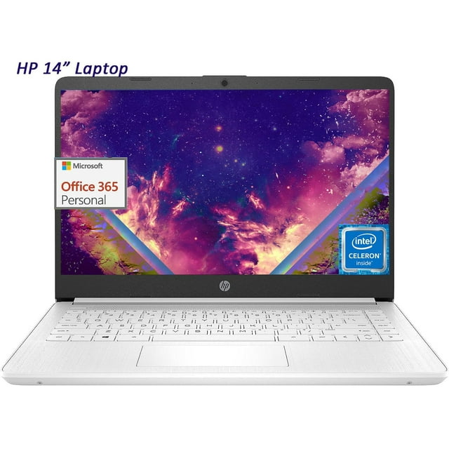 "HP Stream 14"" Laptop, Intel Celeron Quad-Core, 16GB RAM, 64GB eMMc ...