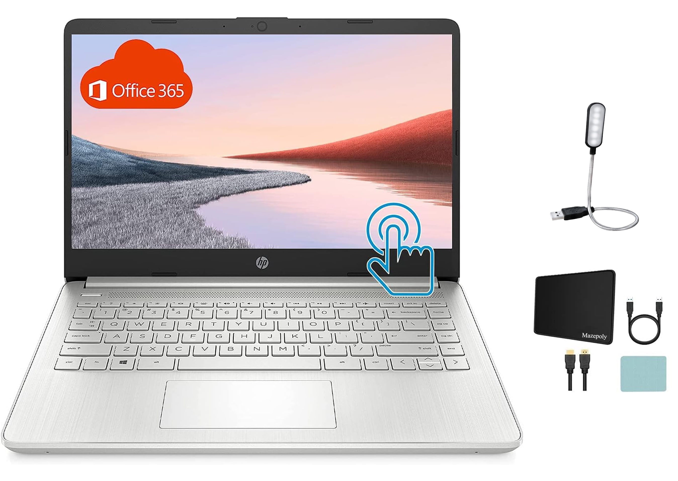 HP Stream 14-fq0057nr 14-inch HD Touchscreen Laptop, AMD Athlon 3050U 2 ...