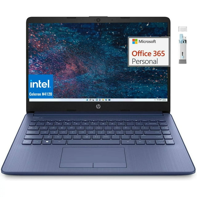 HP Stream Blue 14'' HD Ultral Light Laptop, 16GB RAM, 64GB eMMc, Intel ...