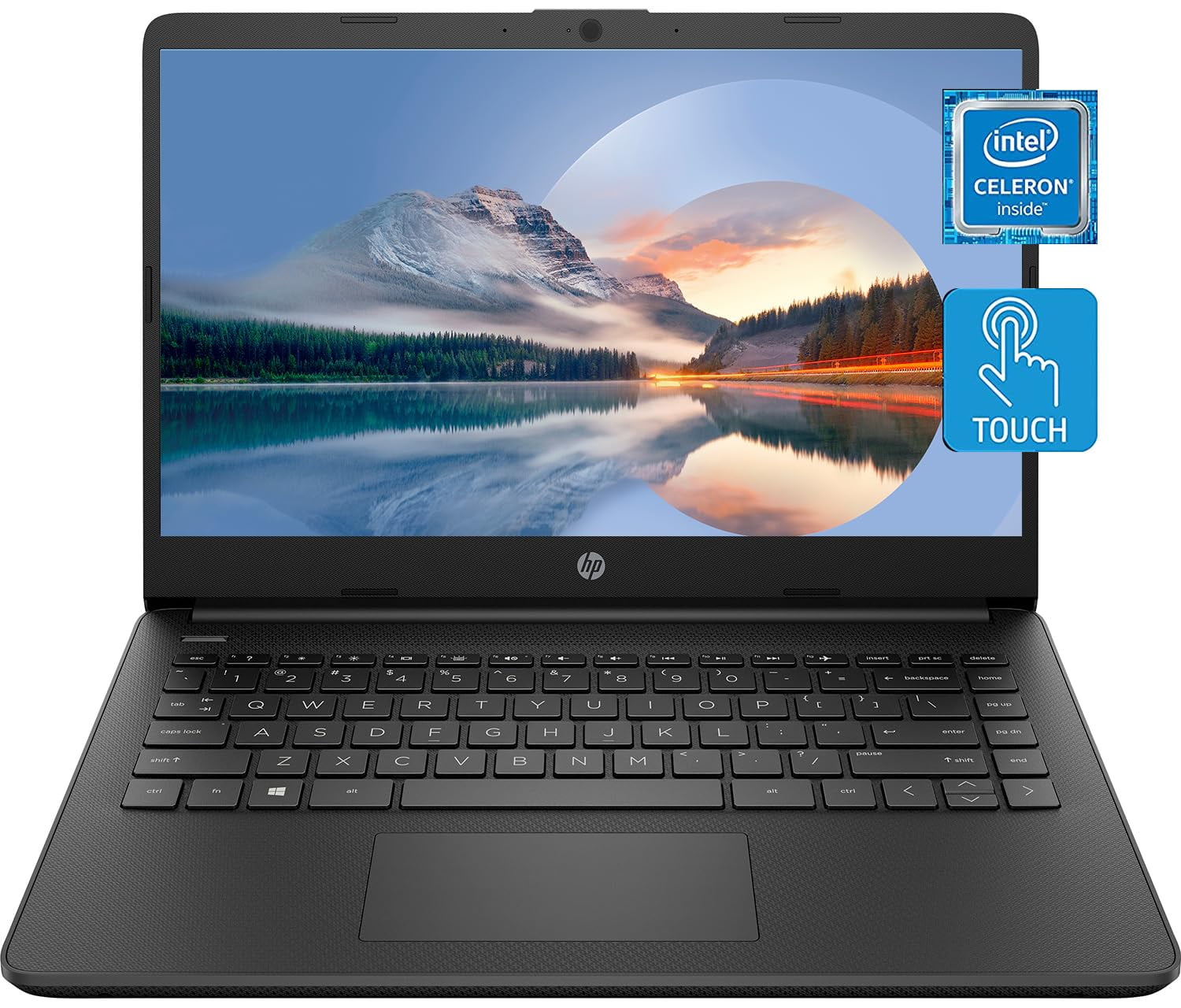 HP Stream Touchscreen Laptop,14 HD(1366x768) Display, Intel Celeron ...
