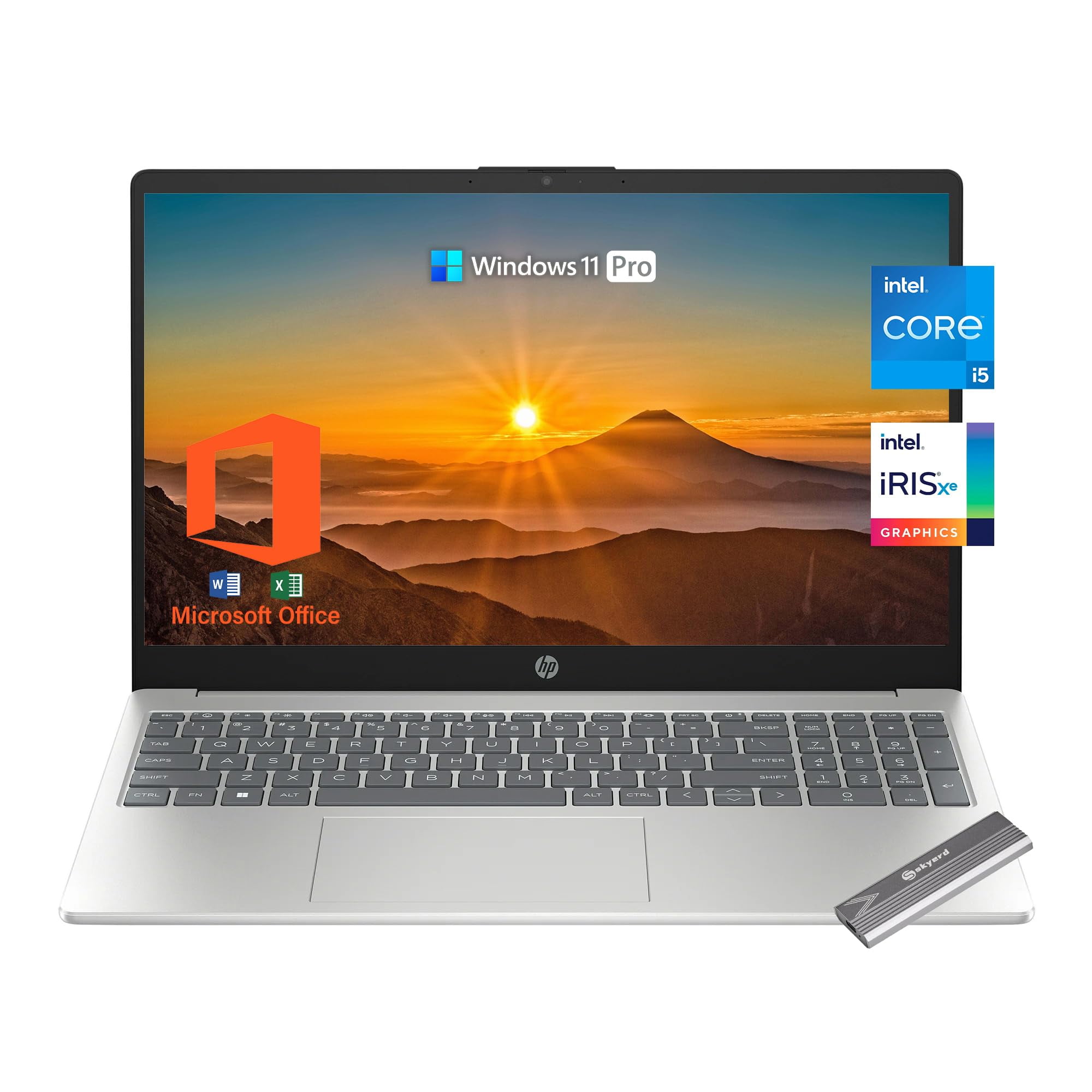HP Student Business 15.6" FHD Laptop with Microsoft Office Annual ...