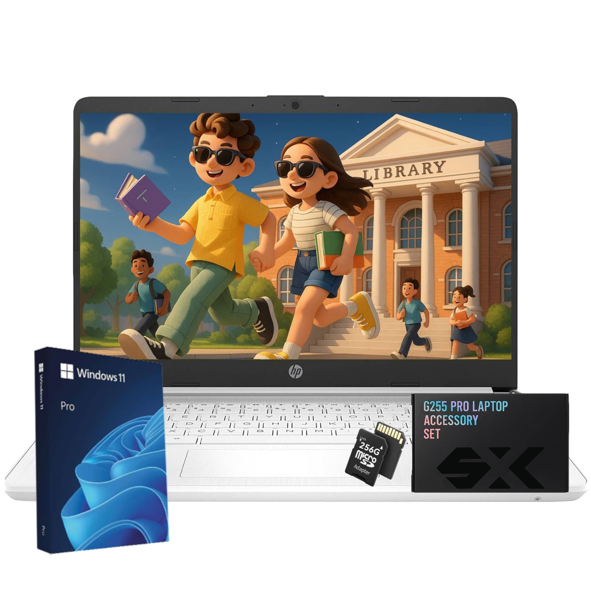 HP Student Business Laptop Computer, 8GB RAM, 384GB Storage (128GB UFS+ ...