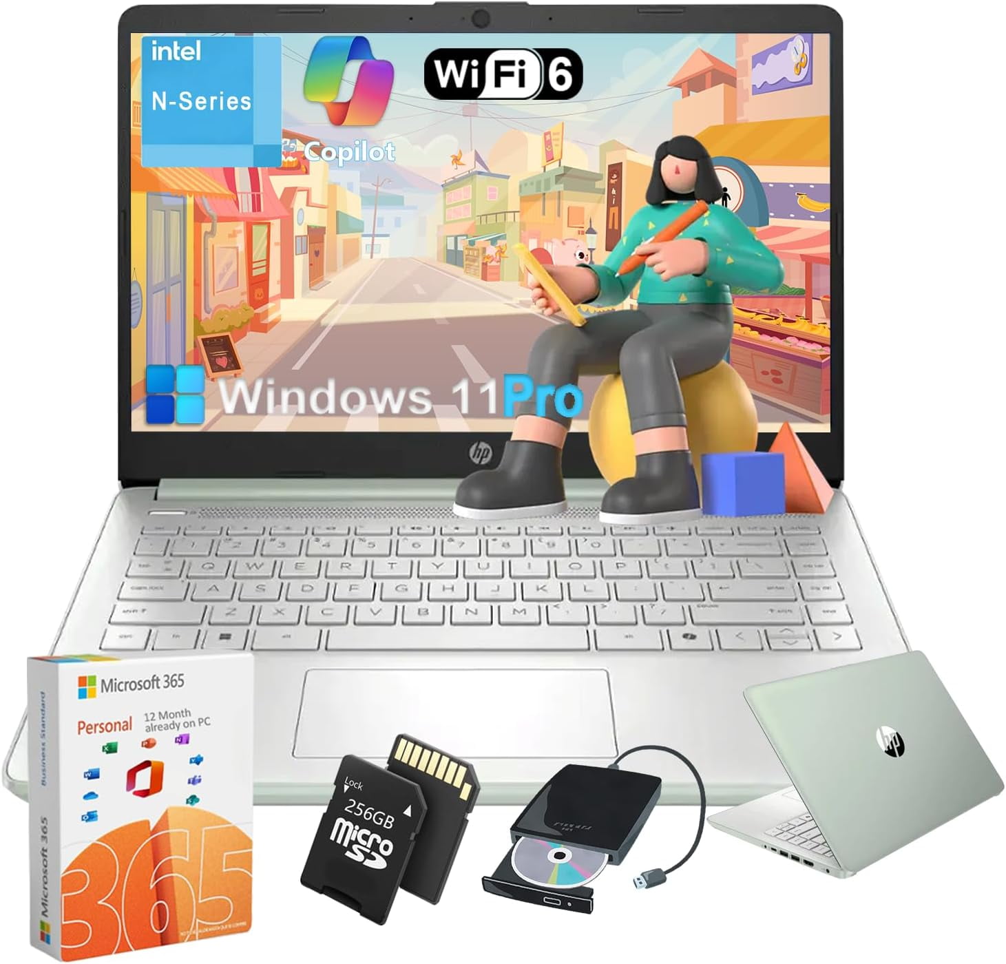 HP Student Business Laptop Computer - w/1 Year Office 365, 16GB RAM ...