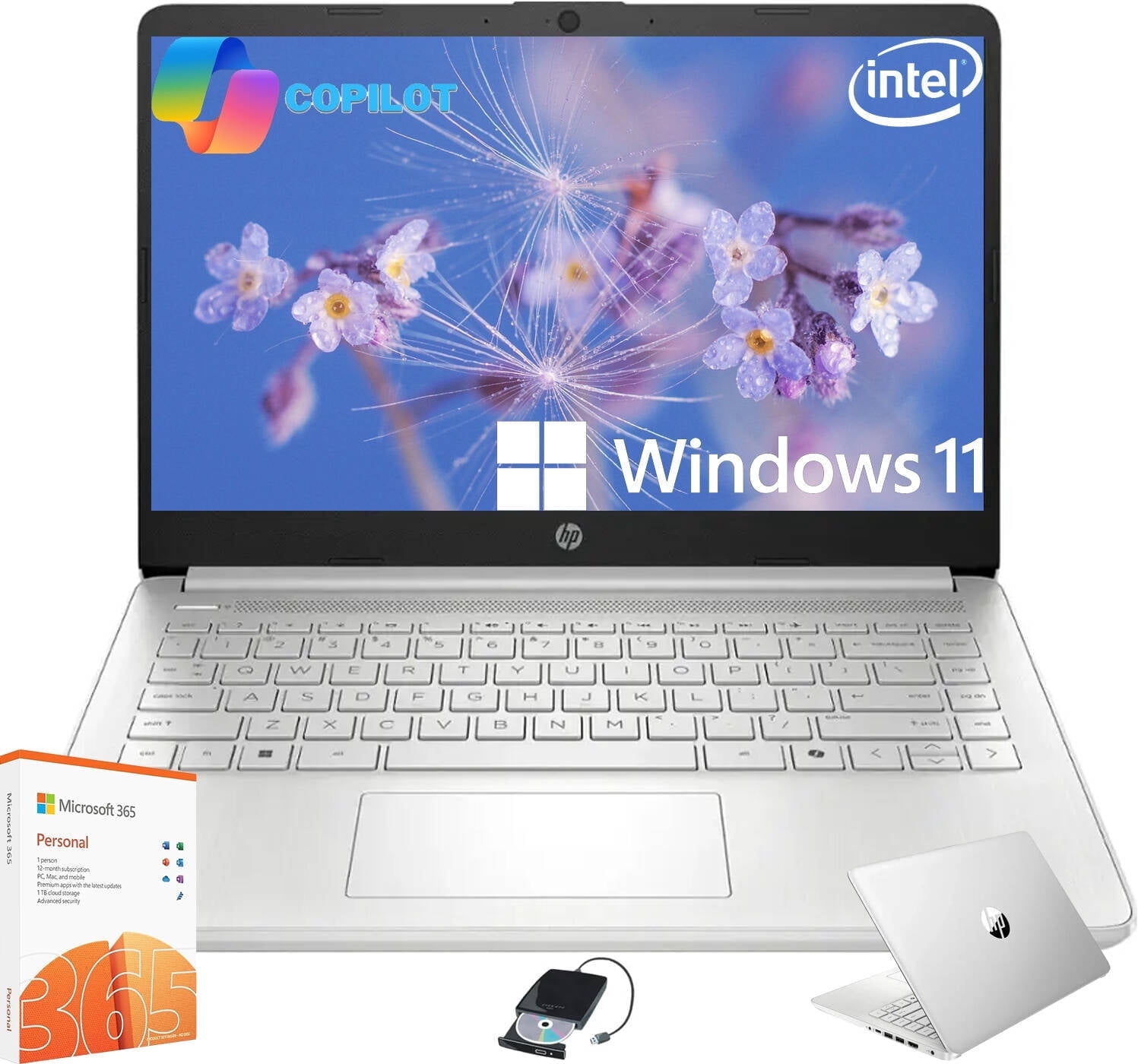 HP Student Business Laptop, Intel Processor N150 CPU, 14 Inch LED ...