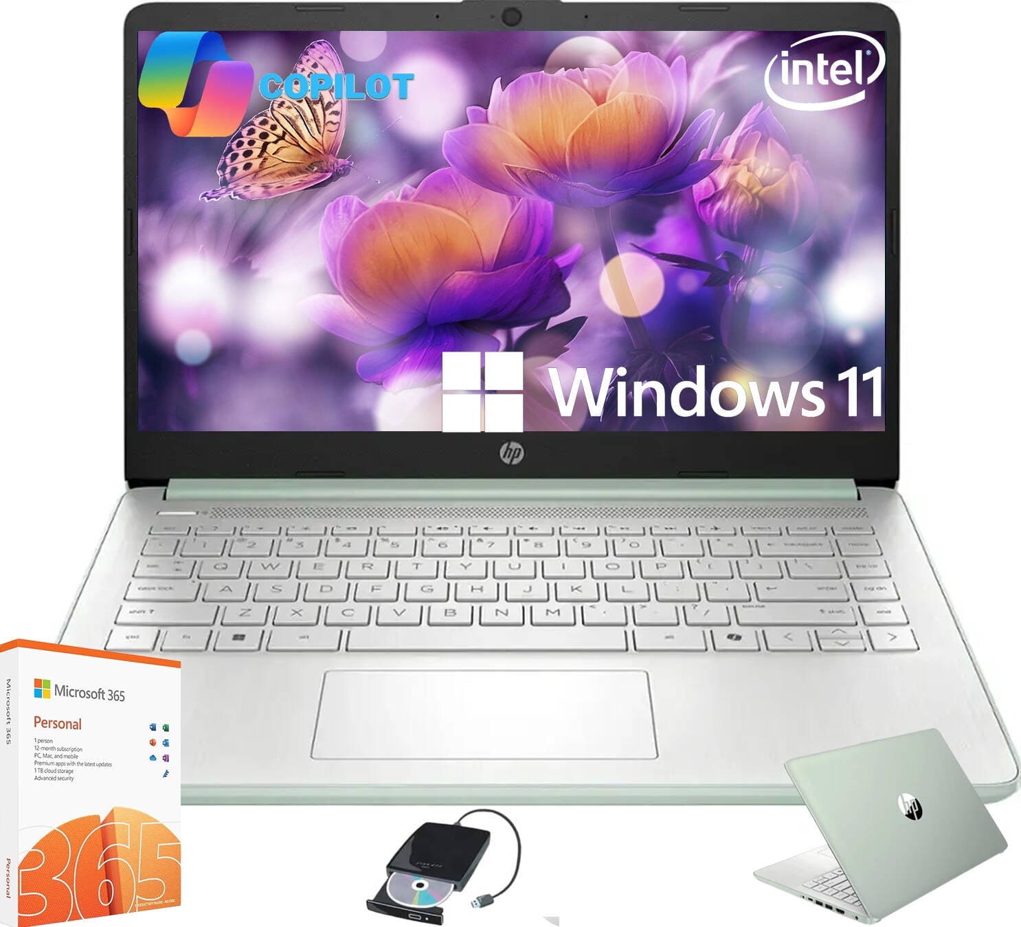 HP Student Business Laptop, Intel Processor N150 CPU, 14 Inch LED ...