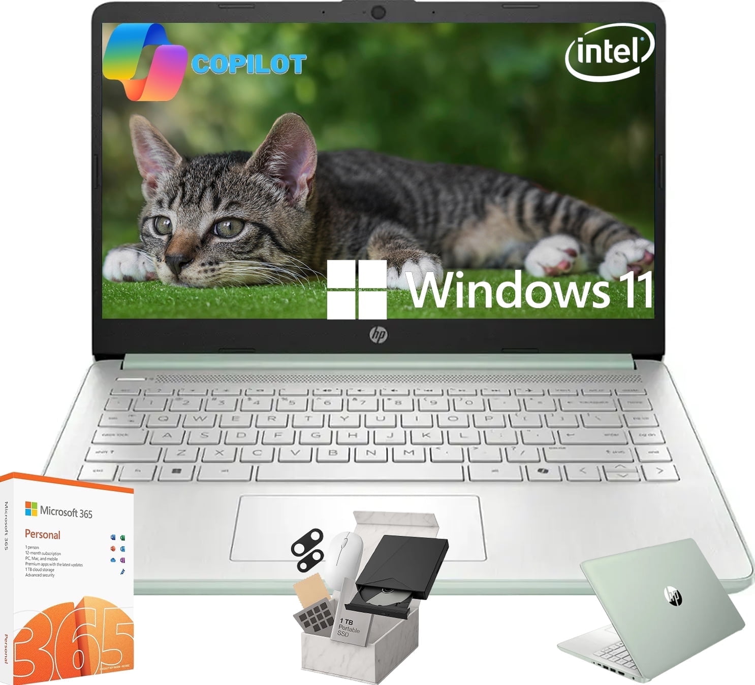 HP Student Business Laptop, Intel Processor N150 CPU, 14 Inch LED ...