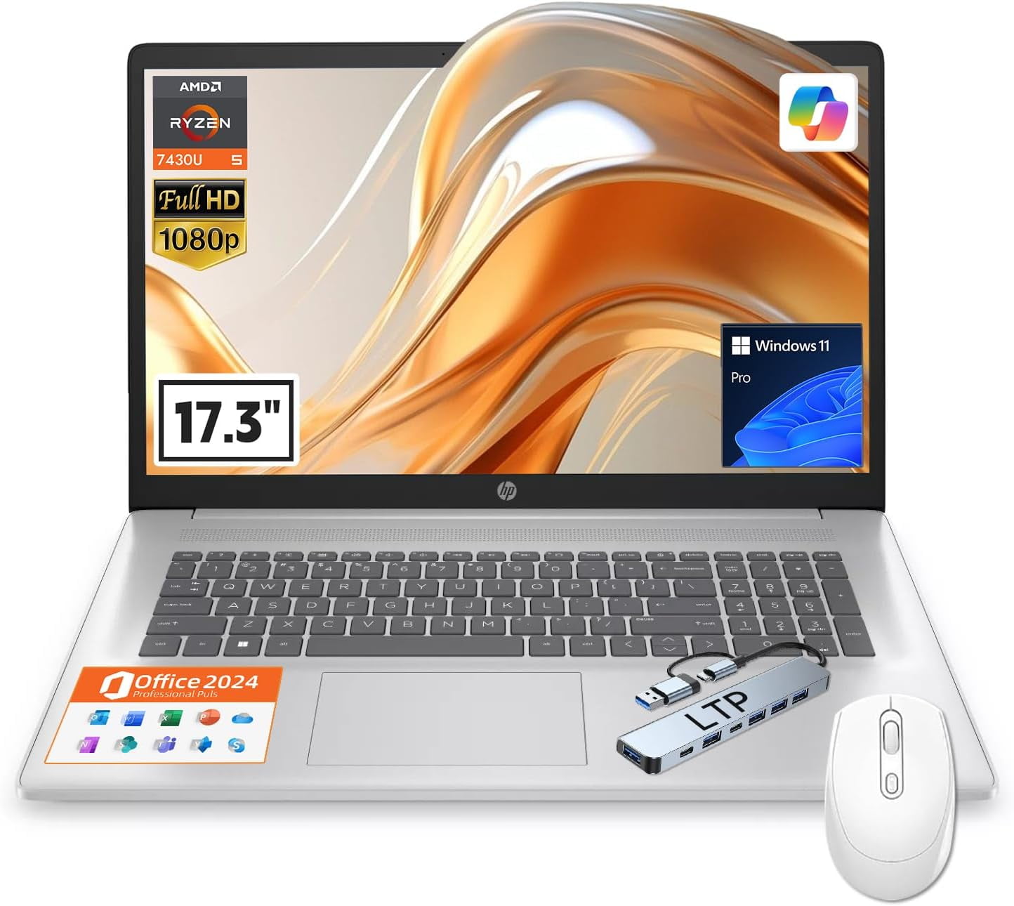 HP Touch-screen Laptop, 15.6" HD Micro-Edge Display, Intel 6-Core i3 ...