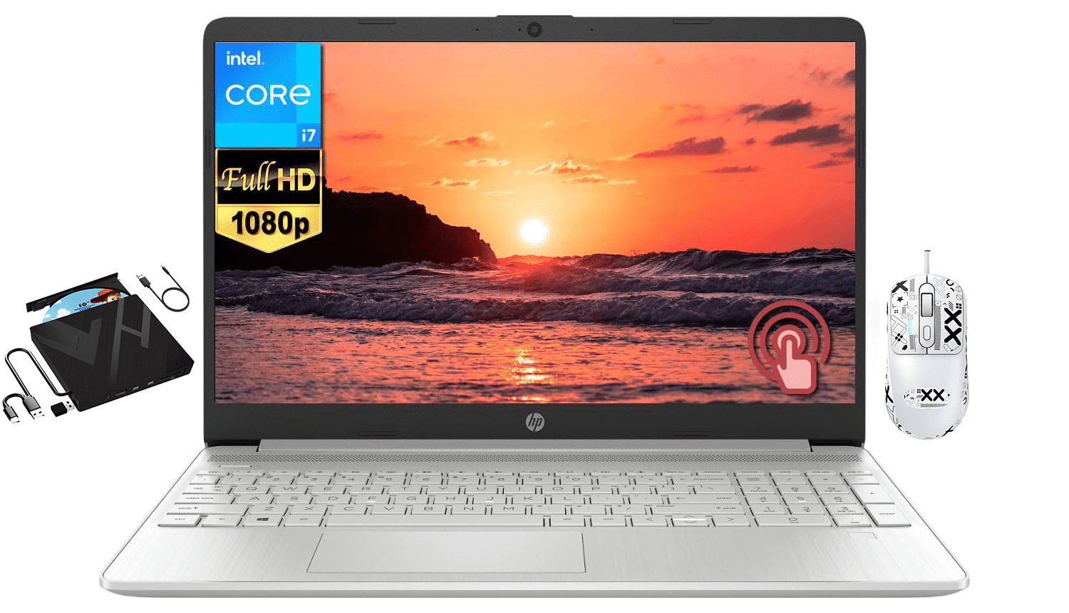 HP Touchscreen Laptop for Business and Business Newest, 15.6 Inch FHD ...