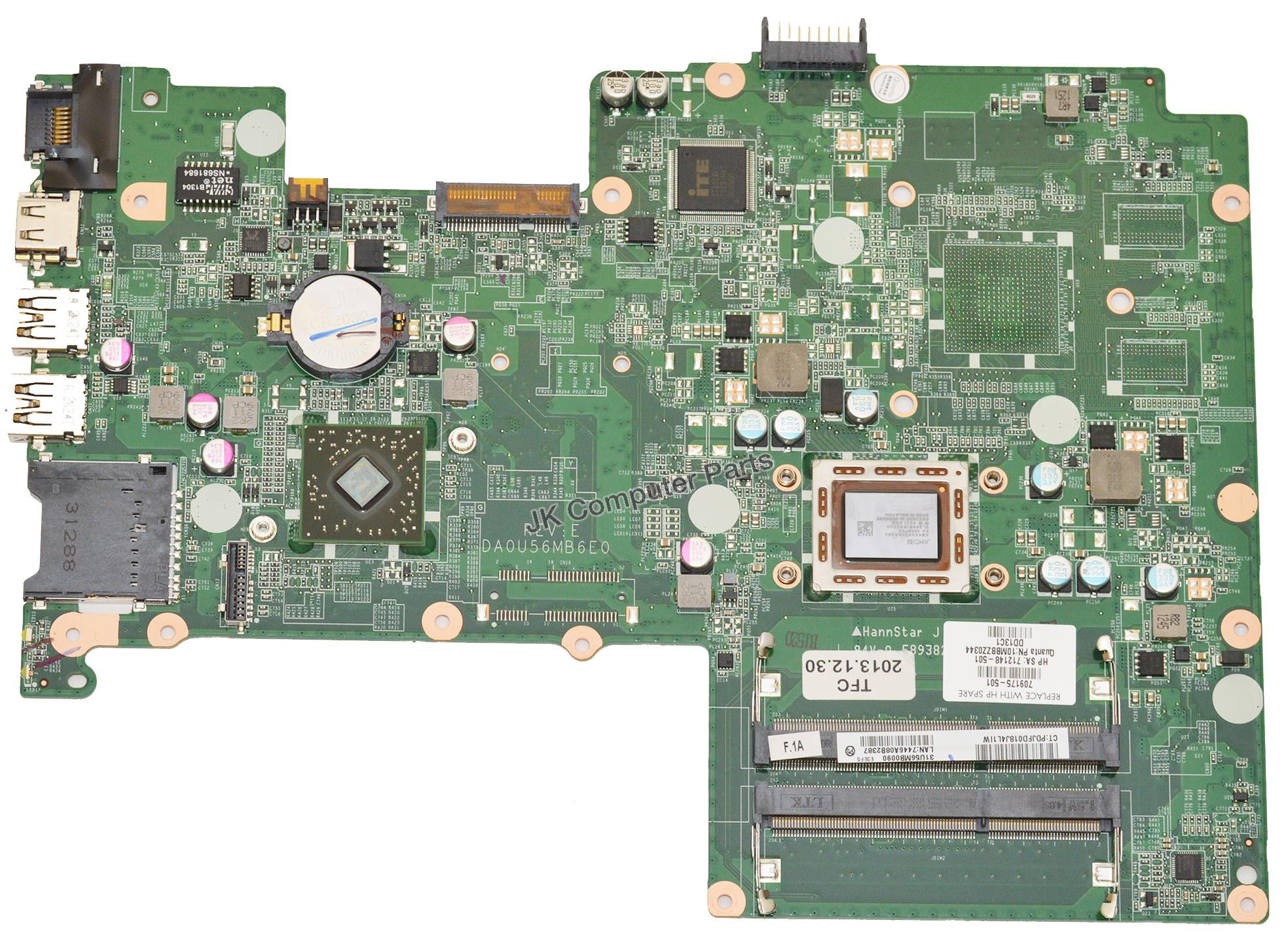 HP Touchsmart 15-B Laptop Motherboard w/ AMD A8-4555M 1.6Ghz - Walmart.com