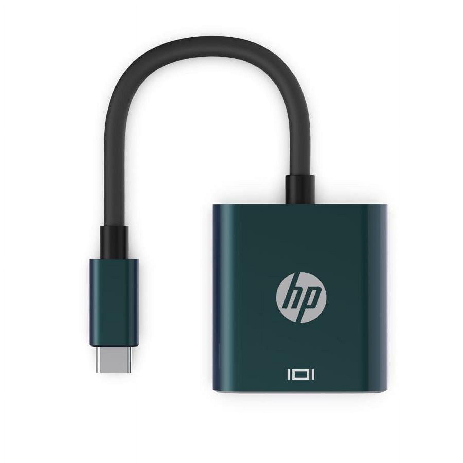 HP USB C 3.1 Male to VGA 1080P Adapter, Black - Walmart.com