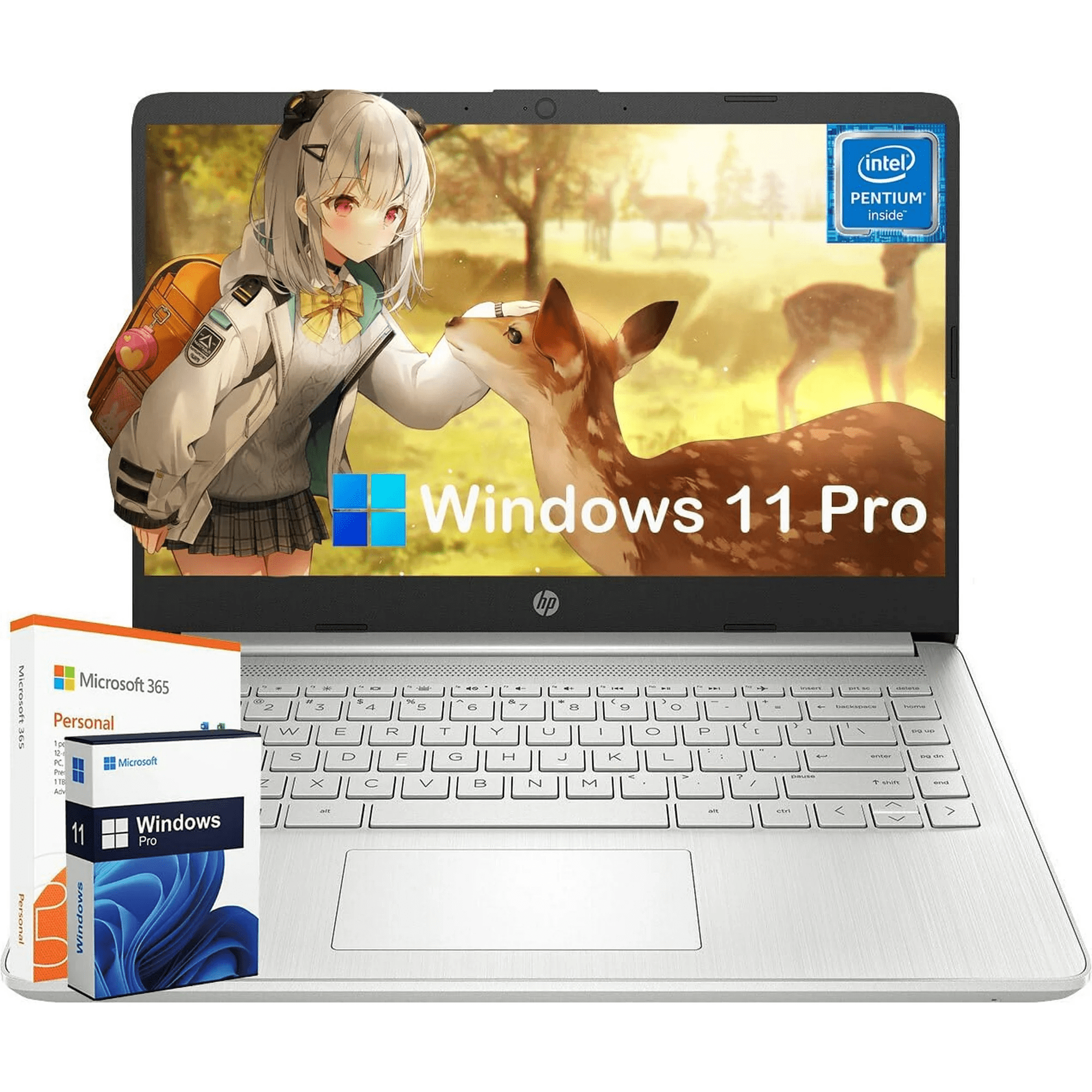 HP Ultra-Light Laptop for Students and Business - 1-Year Microsoft 365 ...