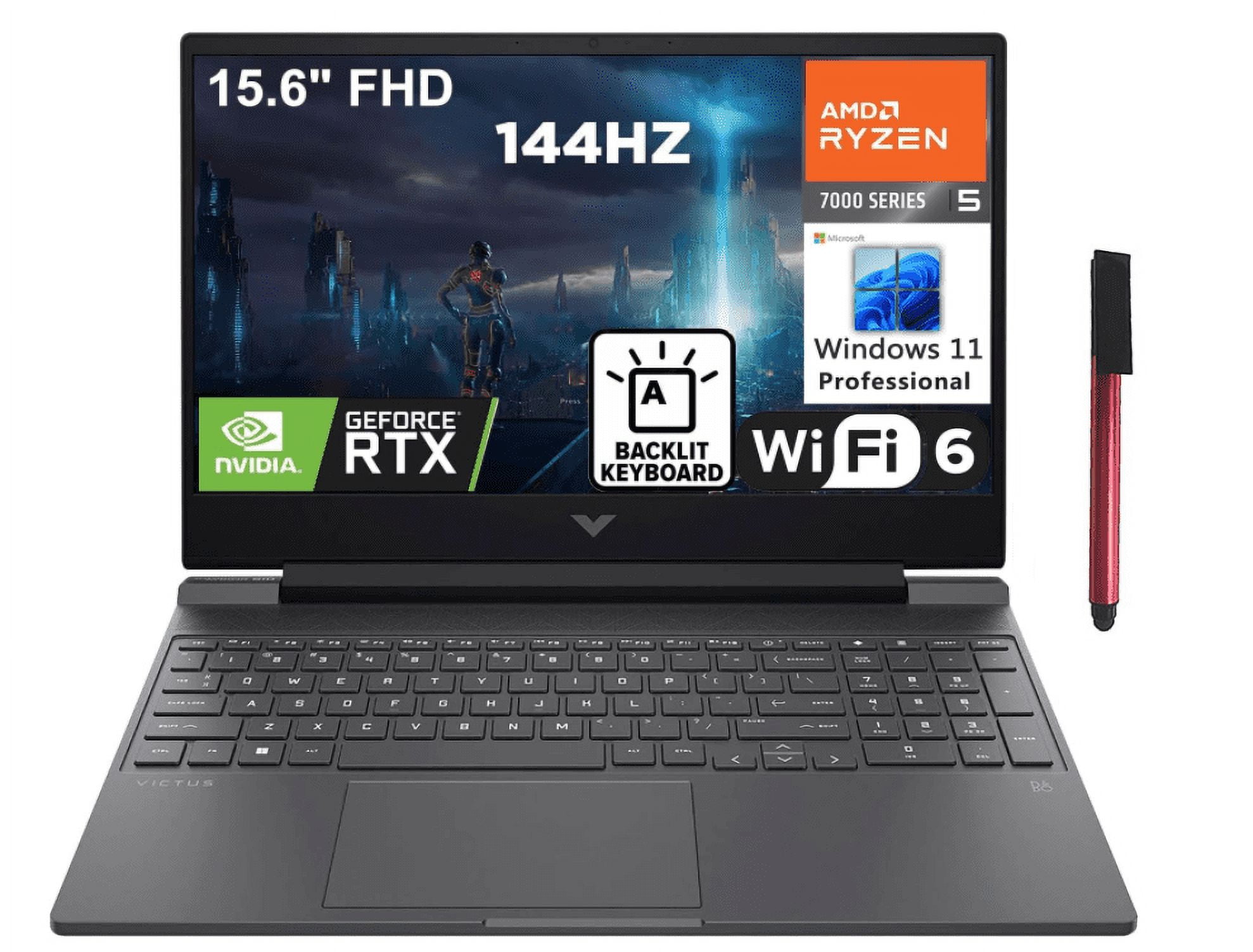 HP Victus 15.6" 144Hz Gaming Laptop, AMD Ryzen 5 7535HS, 32GB DDR5, 1TB ...
