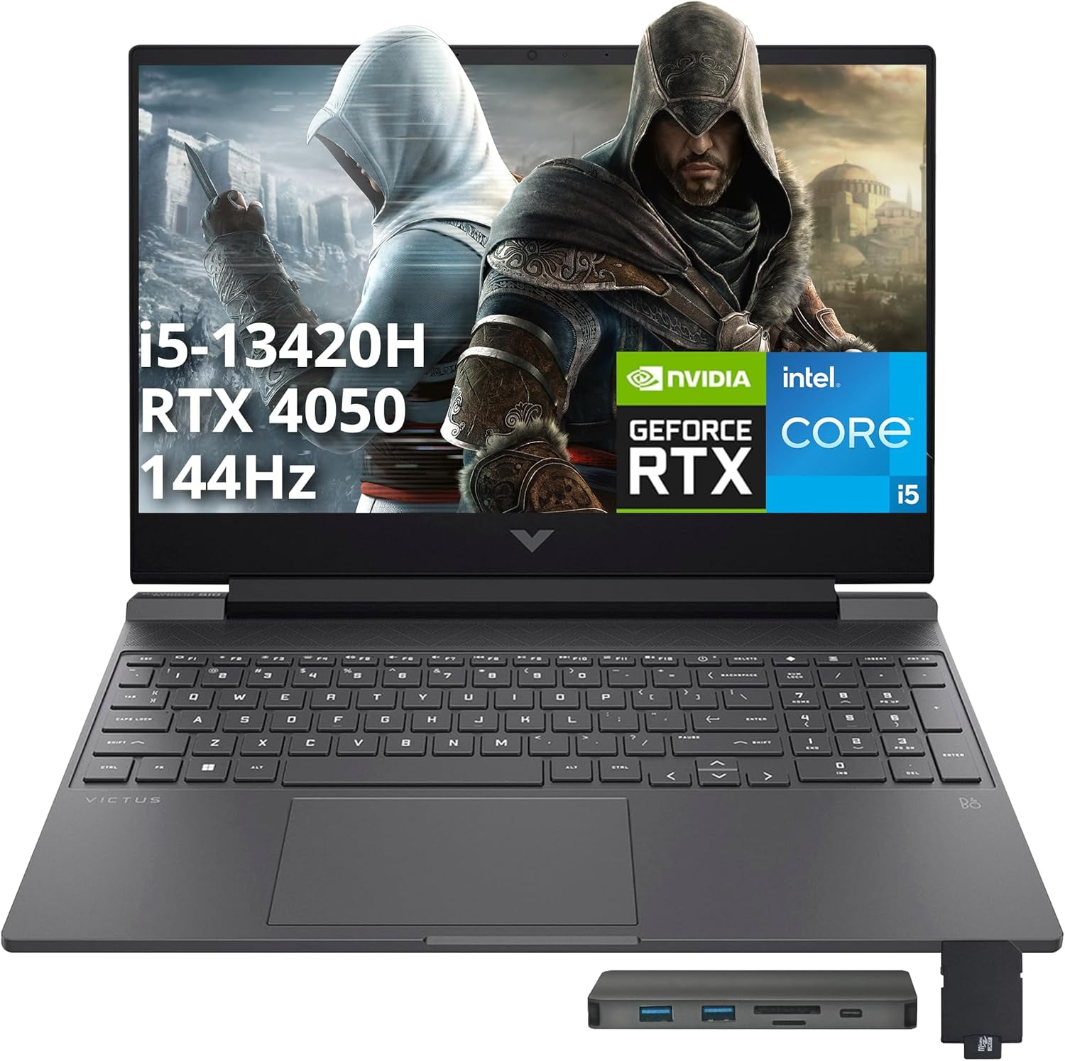 HP Victus 15.6" 144Hz FHD Gaming Laptop, Intel i5-13420H, 16GB RAM ...