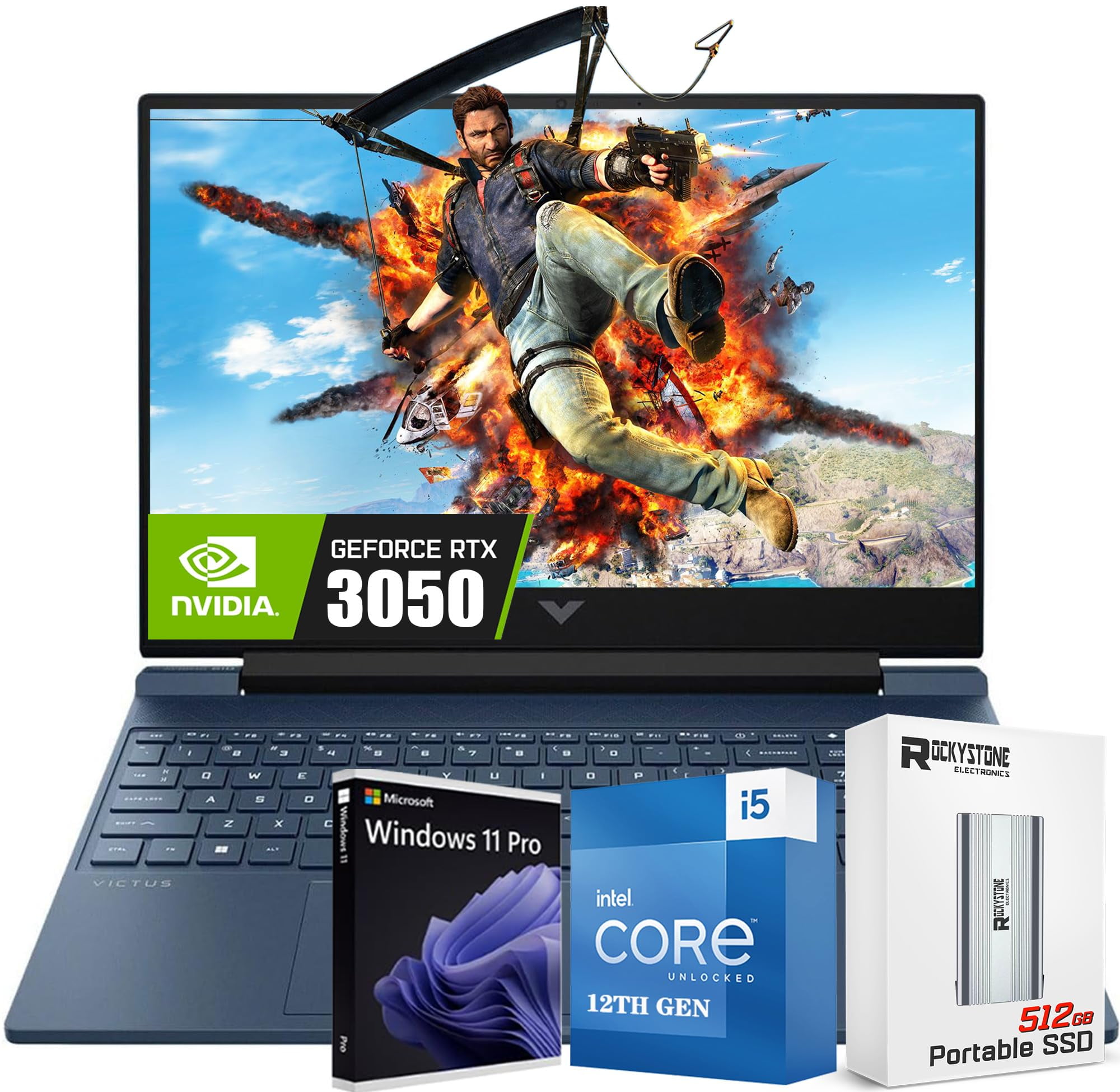 HP Victus 15.6" 144Hz Gaming Laptop[Windows 11 PRO], Intel 8-Core i5 ...