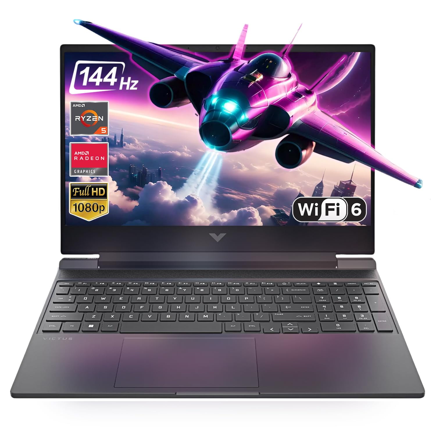 HP Victus 15.6" FHD 144Hz Gaming Laptop, AMD Ryzen 5-7535HS, AMD Radeon ...