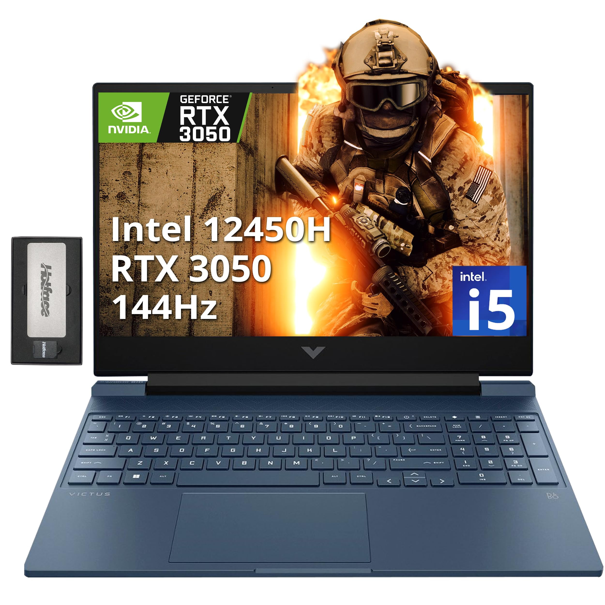 HP Victus 15.6" FHD 144Hz Gaming Laptop, Intel i5-12450H, NVIDIA ...