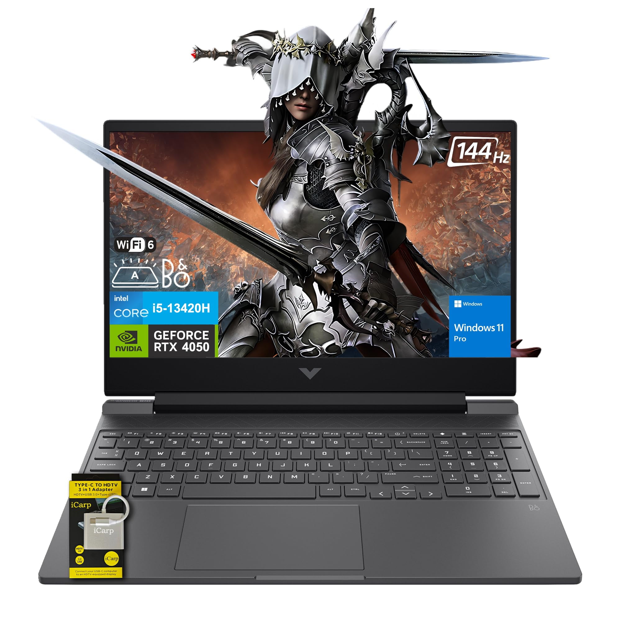 HP Victus 15.6" FHD 144Hz IPS Gaming Laptop, Intel 13th Gen Core i5 ...