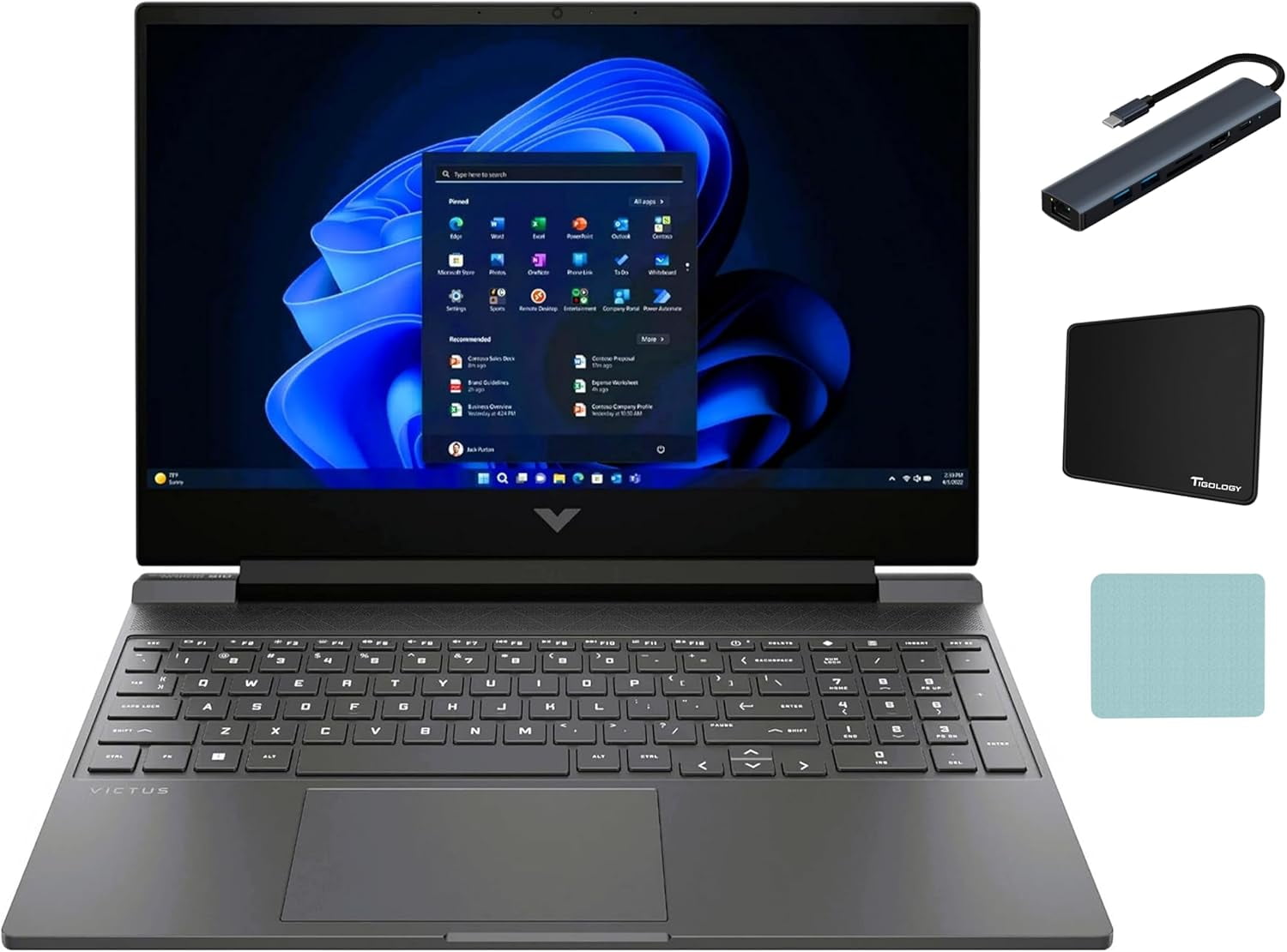 HP Victus 15.6’’ FHD IPS 144Hz Gaming Laptop, AMD Ryzen 5-8645HS, 16GB ...