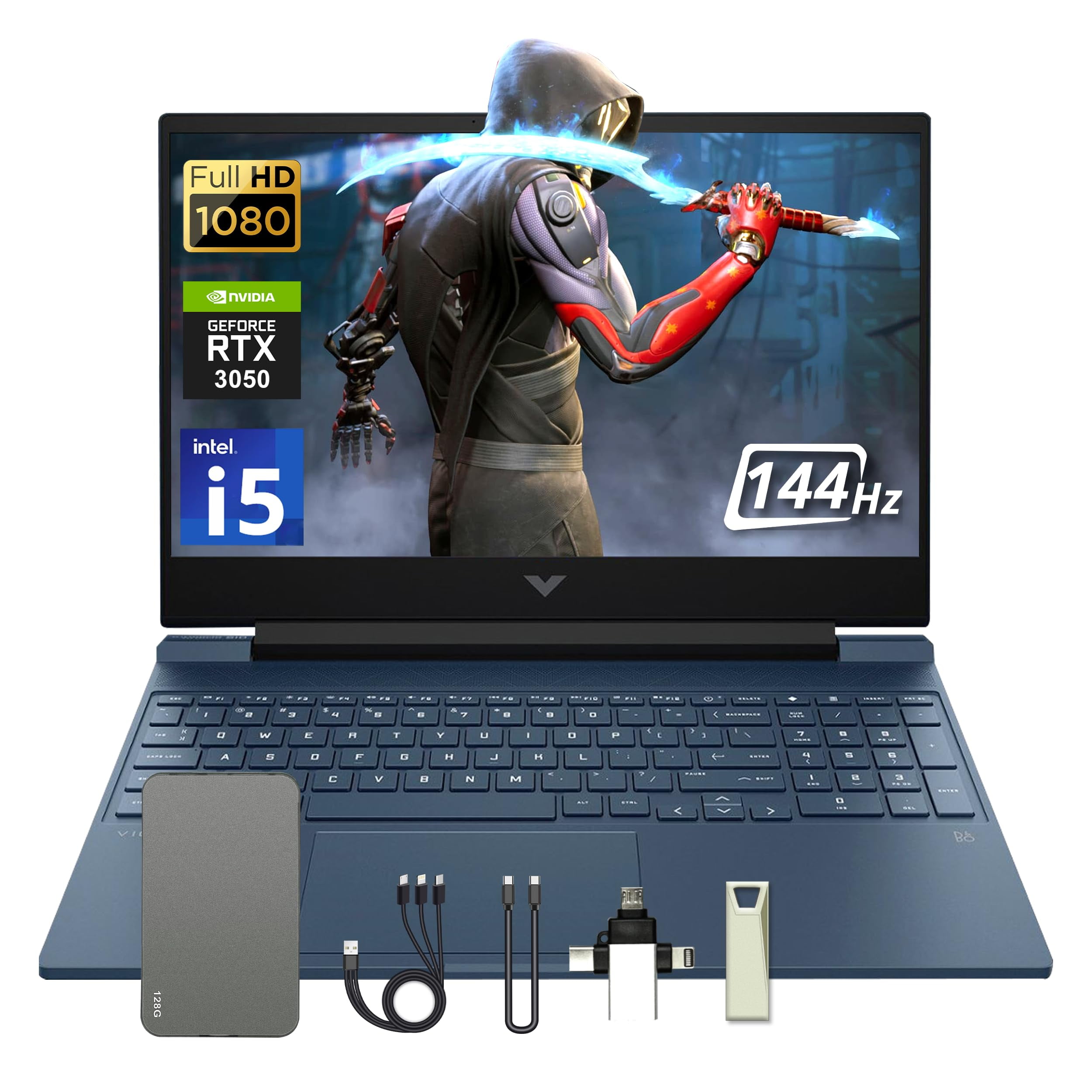 HP Victus 15.6" Gaming Laptop, 144Hz Full HD IPS Display, Intel-i5 ...