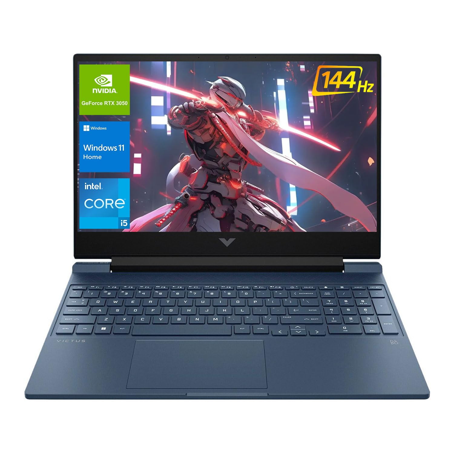 HP Victus 15.6 i5 Gaming Laptop, 15.6" FHD 1920*1080 144Hz, Intel Core ...