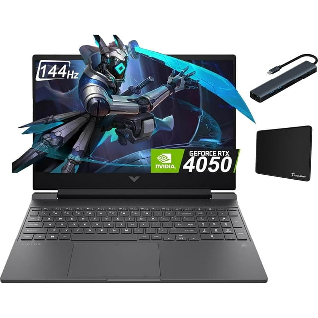 HP Victus 15.6 inch FHD 144Hz Gaming Laptop, Intel Core i5-12450H, 16GB ...
