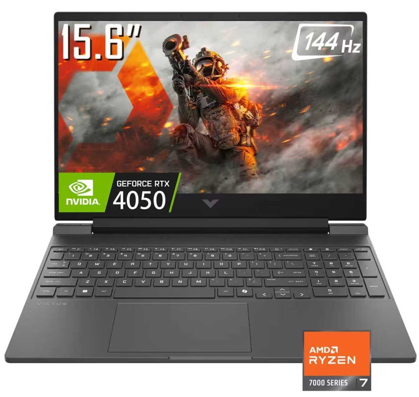 HP Victus 15 Gaming Laptop, 15.6" 1920 x 1080 FHD 144Hz LED IPS Display ...