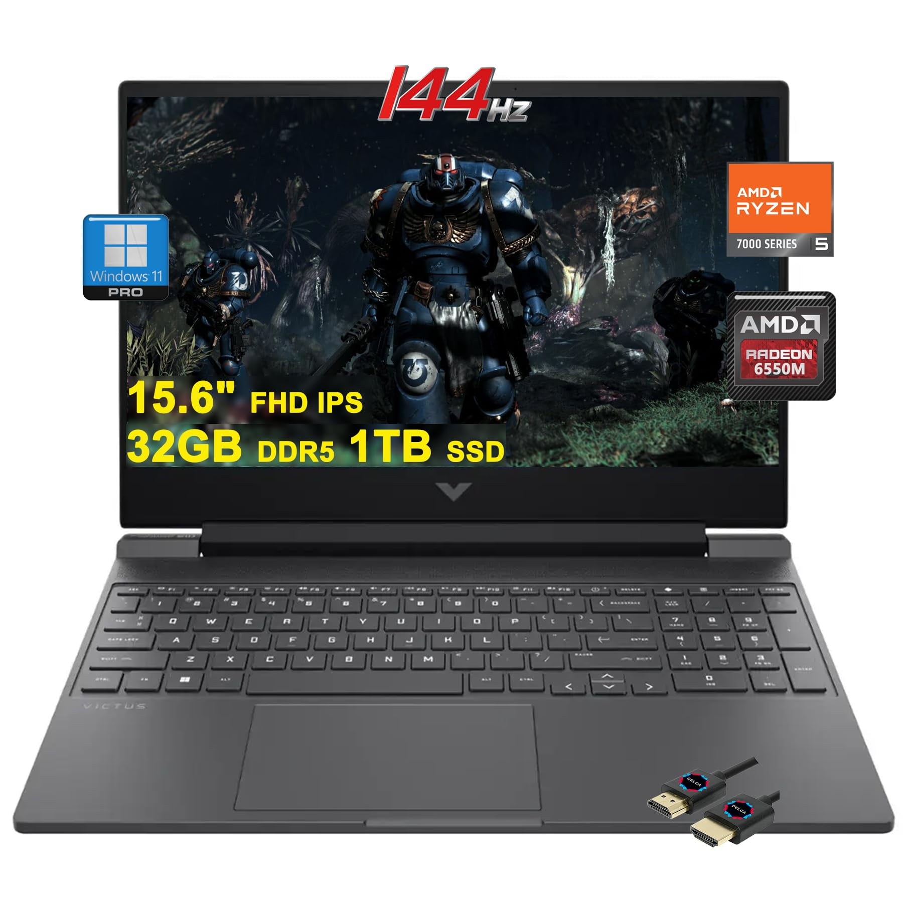 HP Victus 15 Gaming Laptop | 15.6" FHD 144Hz FreeSync Premium | AMD 6 ...