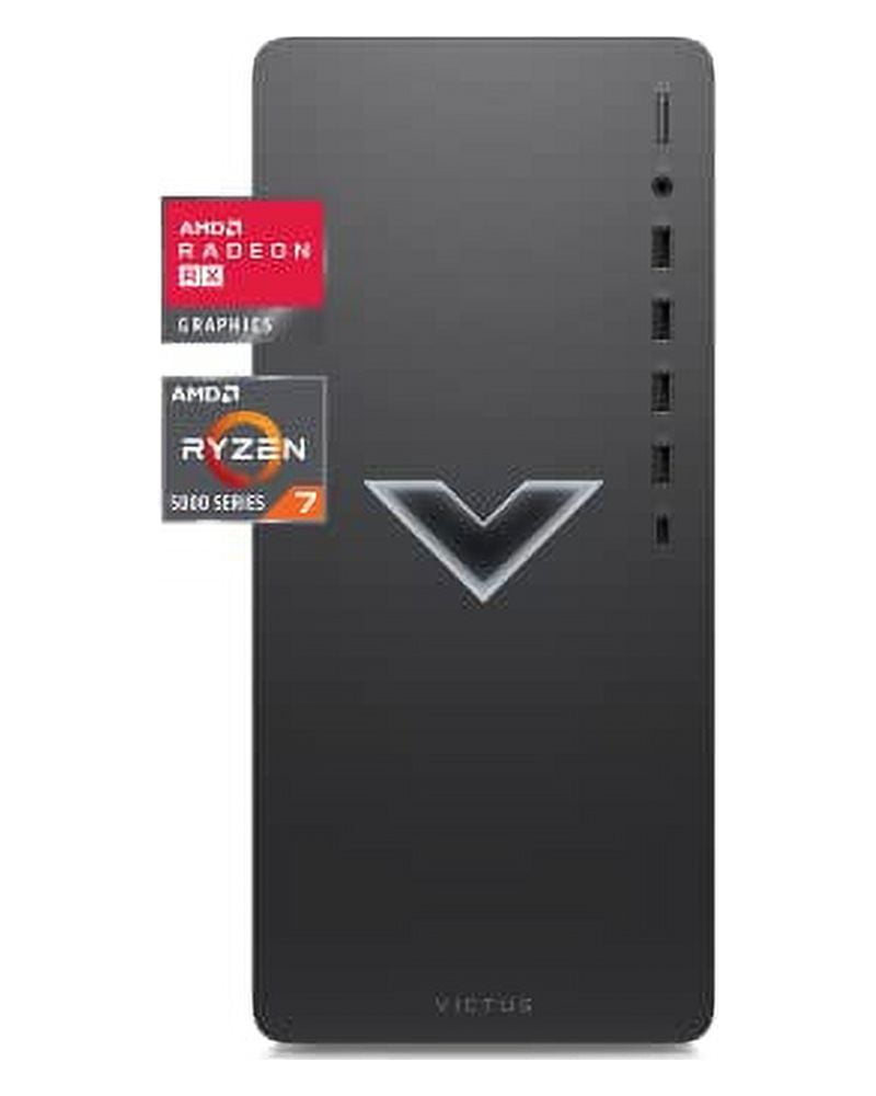 HP Victus 15L Gaming Desktop Computer Bundle PC, AMD Ryzen 7 Processor ...