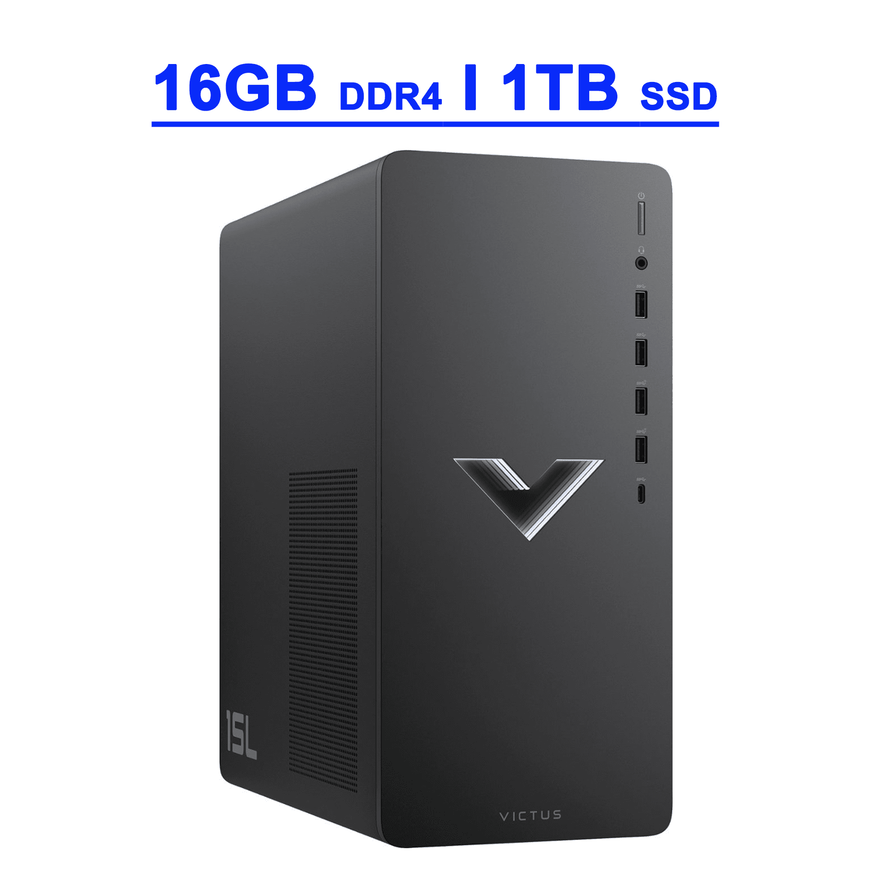 HP Victus 15L Premium Gaming Desktop Computer 12th Gen Intel 4-core i3 ...