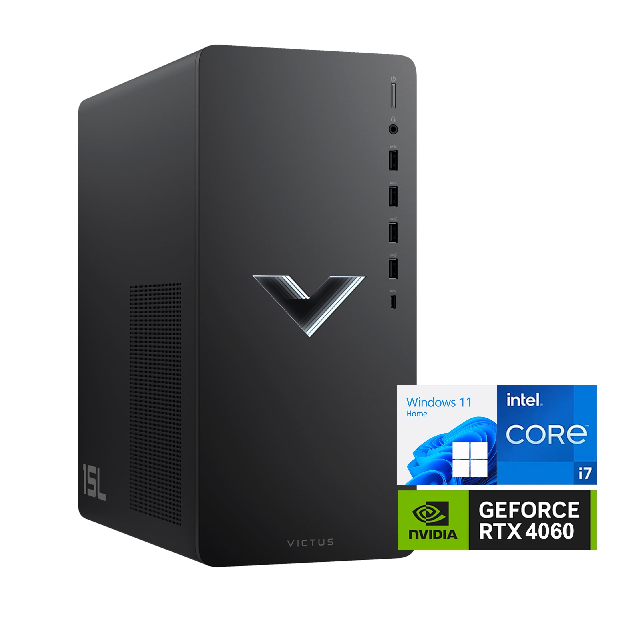 HP Victus 15L i7 RTX 4060 Gaming Desktop, Intel Core i7-14700F, GeForce RTX 4060, 64GB RAM, 2TB ...