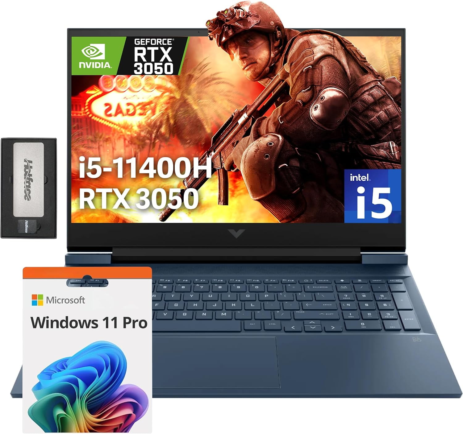 HP Victus 16.1" FHD Gaming Laptop, Intel i5-11400H, 64GB RAM, 2TB PCle ...