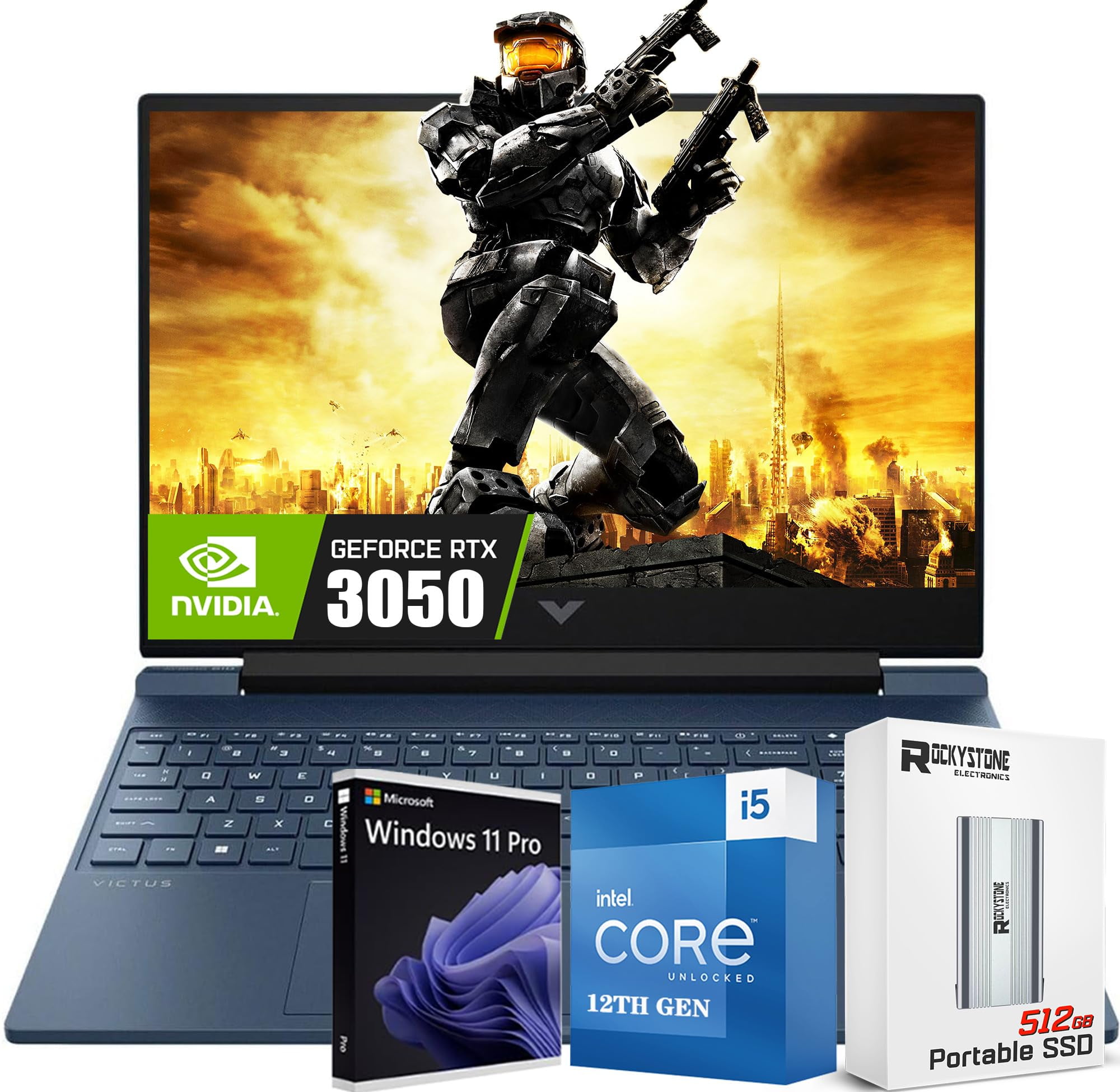 HP Victus Gaming Laptop, 15.6" 144Hz FHD, 8-Core Intel Core i5-12450H ...