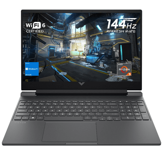 HP Victus Gaming Laptop, 15.6 FHD 144Hz Display, Ryzen 5 7535HS, AMD ...
