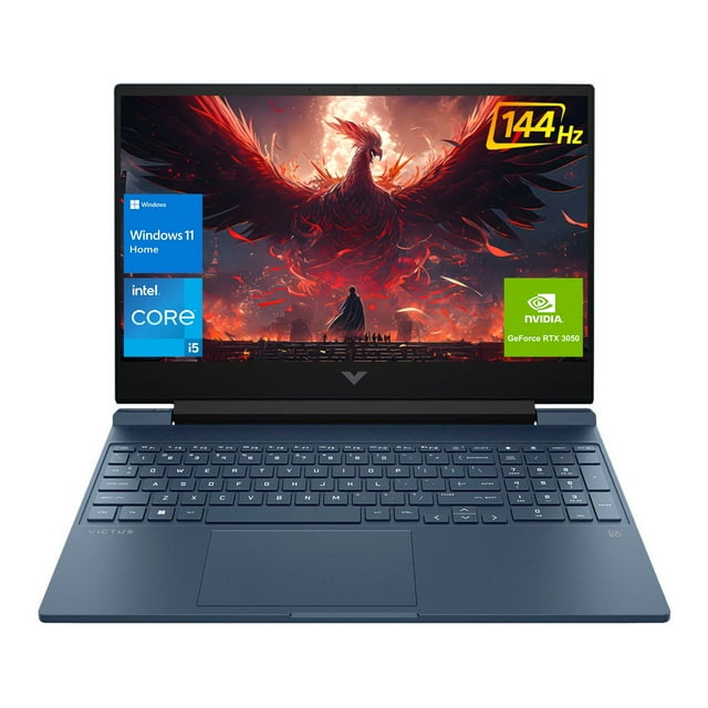 HP Victus Gaming Laptop, 15.6" FHD 144Hz, Intel Core i5-12450H, NVIDIA GeForce RTX 3050, 32GB ...