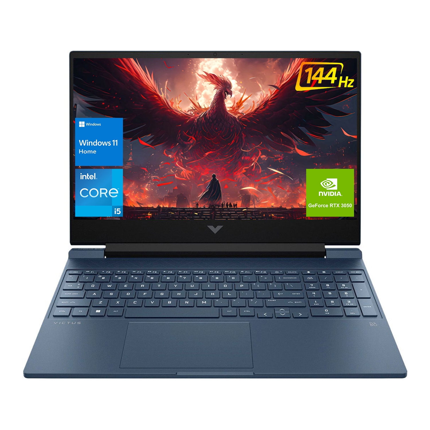 HP Victus Gaming Laptop, 15.6" FHD 144Hz, Intel Core i5-12450H, NVIDIA ...