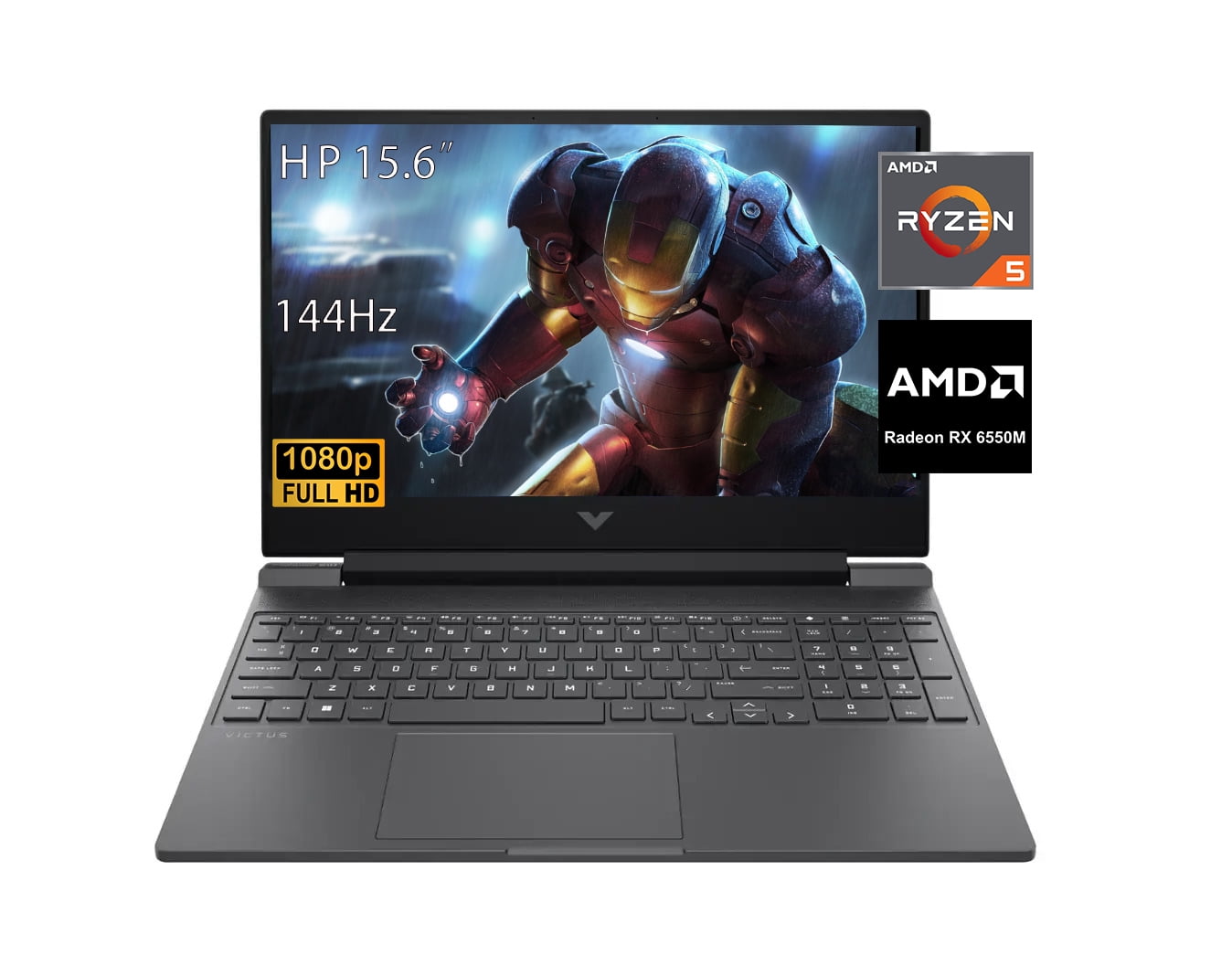 HP Victus Gaming Laptop, 15.6" FHD 144Hz, Ryzen 5 7535HS, AMD Radeon RX ...