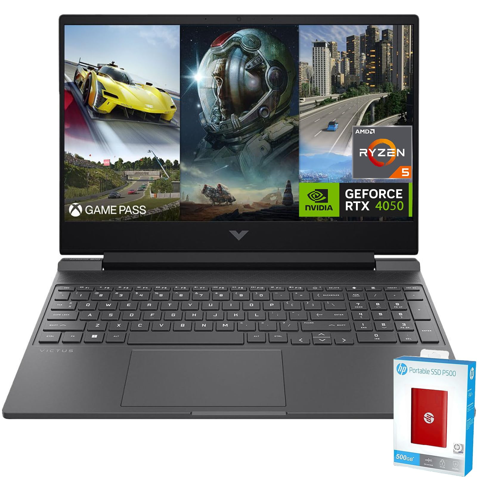 HP Victus Gaming Laptop, 15.6" FHD IPS 144Hz Display, 6-Core AMD Ryzen ...