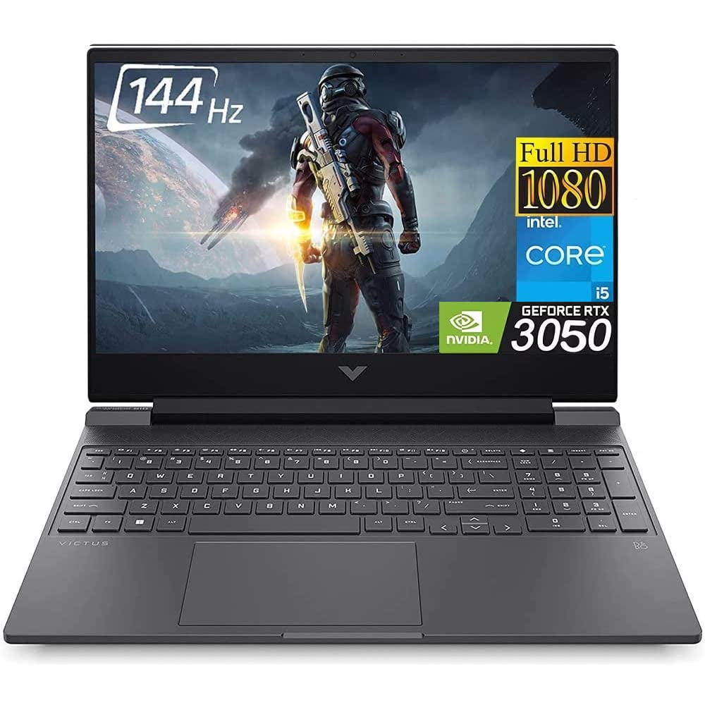 HP Victus Gaming Laptop, 15.6 inch FHD Display, 12th Gen Intel Core i5-12500H, NVIDIA GeForce ...