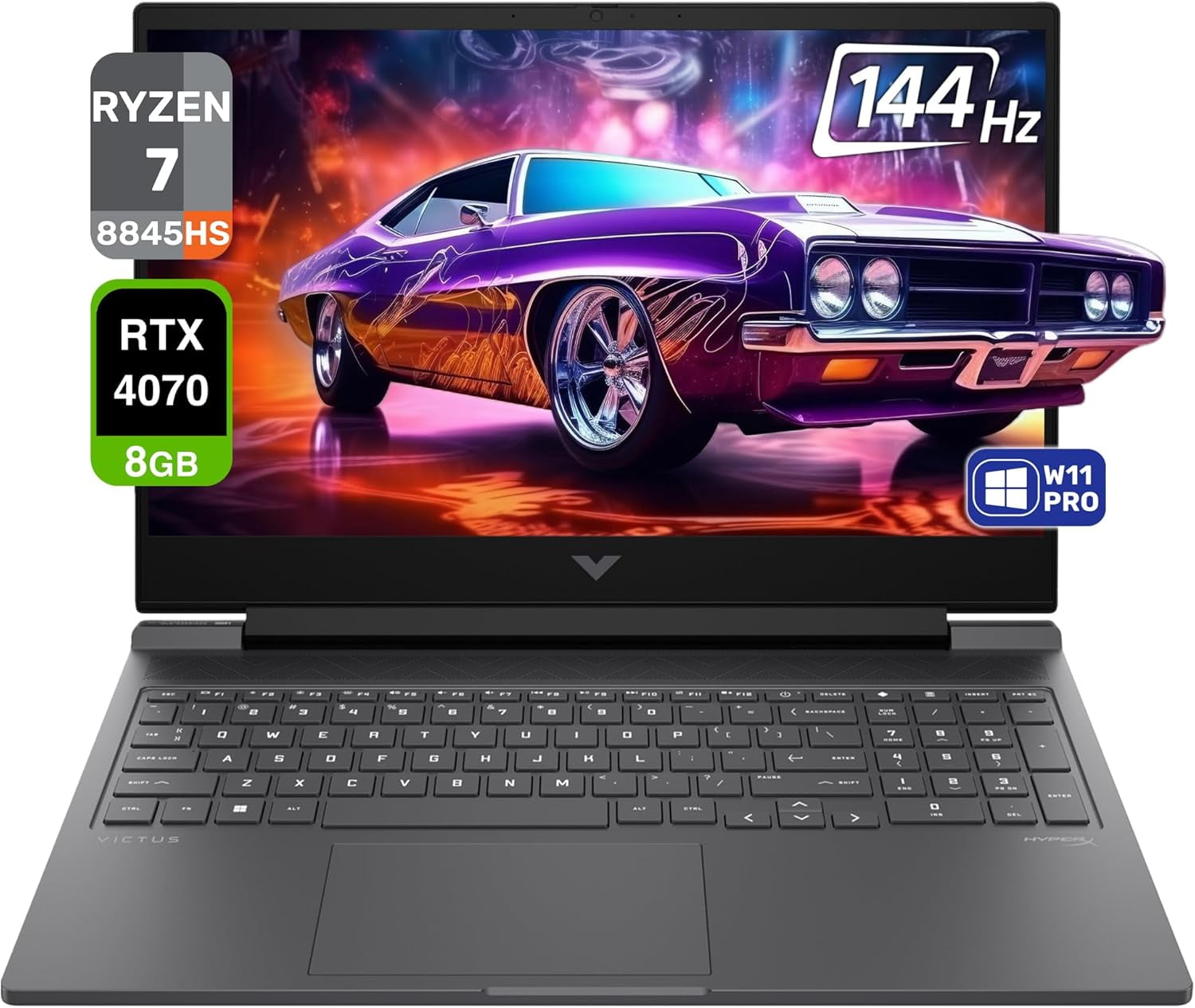 HP Victus Gaming Laptop, AMD Ryzen 7 8845HS, 64 GB DDR5 Ram, 2 TB PCle ...