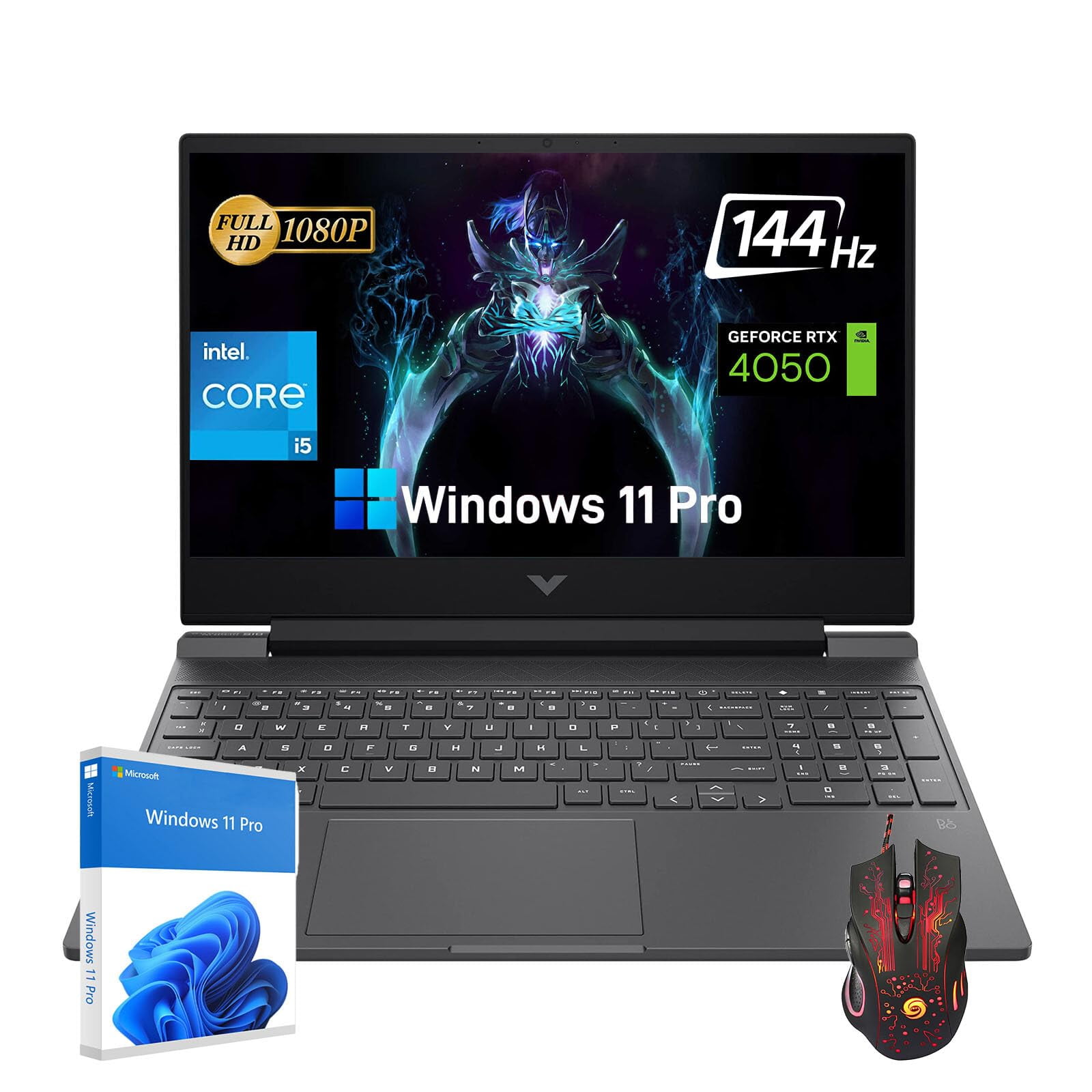 HP Victus Gaming Laptop Computer - 15.6" FHD 144Hz Display, Intel 8 ...
